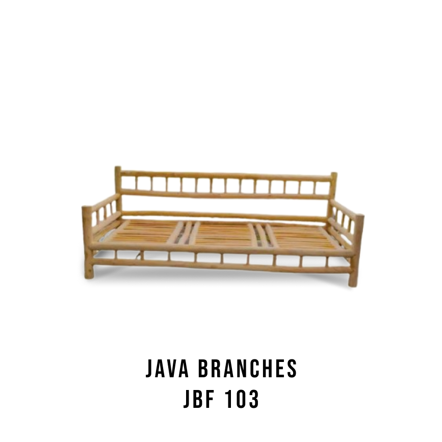 Rustic Bali tripple sofa - Rustic Branches Java